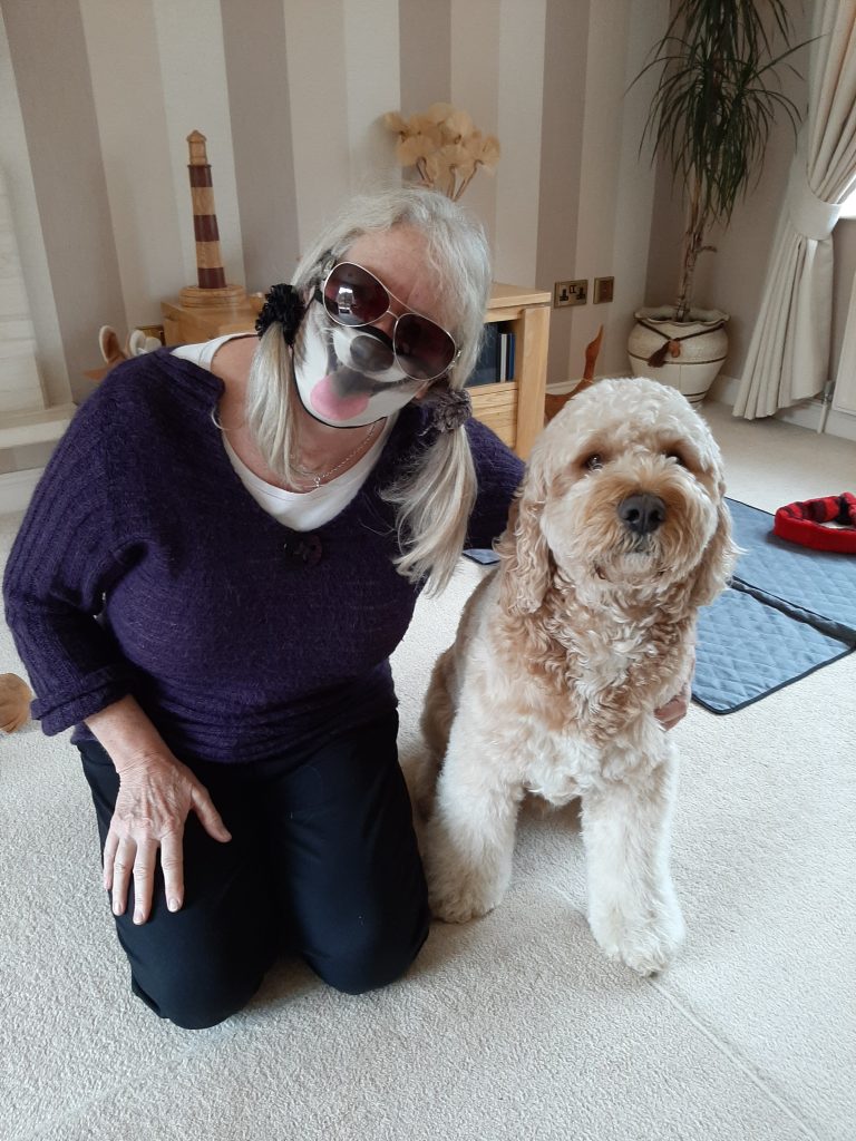 Humorous Dog Pattern Face Masks - Karen Freeman